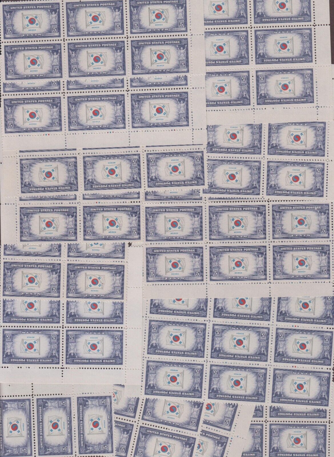 US, 921, Korea, LOT of 100, Mint NH, Ww2, 1943-44, Overrun Nations ...