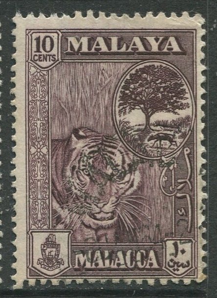 STAMP STATION PERTH Malacca #61 Tree & Mouse Deer Definitive Used 1960 ...