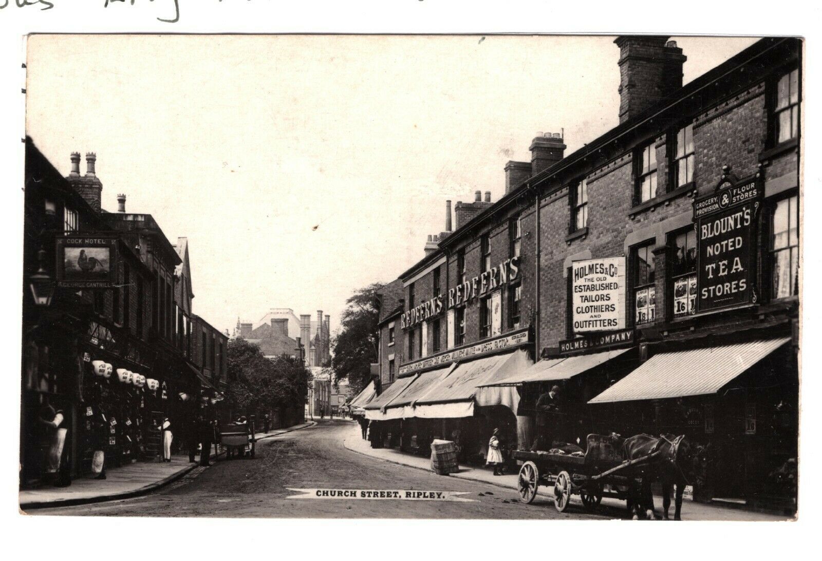 GB Card CHURCH ST RIOLEY Real Photo Postcard Derby Machine 1919{samwells}ZB19 | Great Britain ...