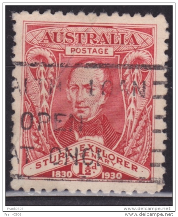 Australia 1930, Capt. Charles Sturt, 1 1/2p, Scott# 104, used ...