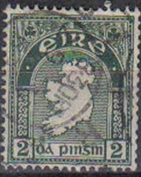 IRELAND, 1922, used 2d, Definitive series, Map of Ireland | Europe ...
