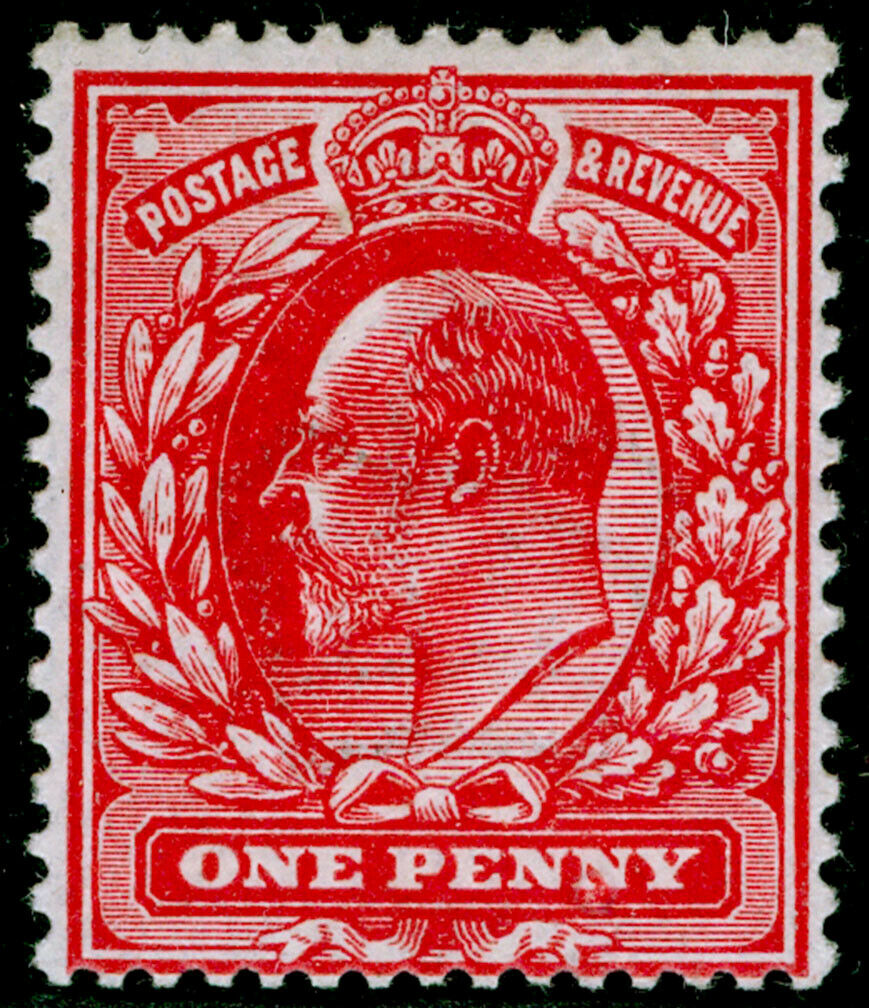 SG281 SPEC M7(7), 1d carmine, LH MINT. Cat £125. | Great Britain, Stamp ...