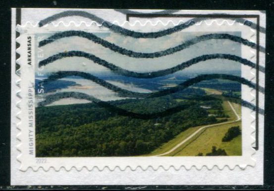 5698g US (58c) Mighty Mississippi SA, used on paper | United States ...