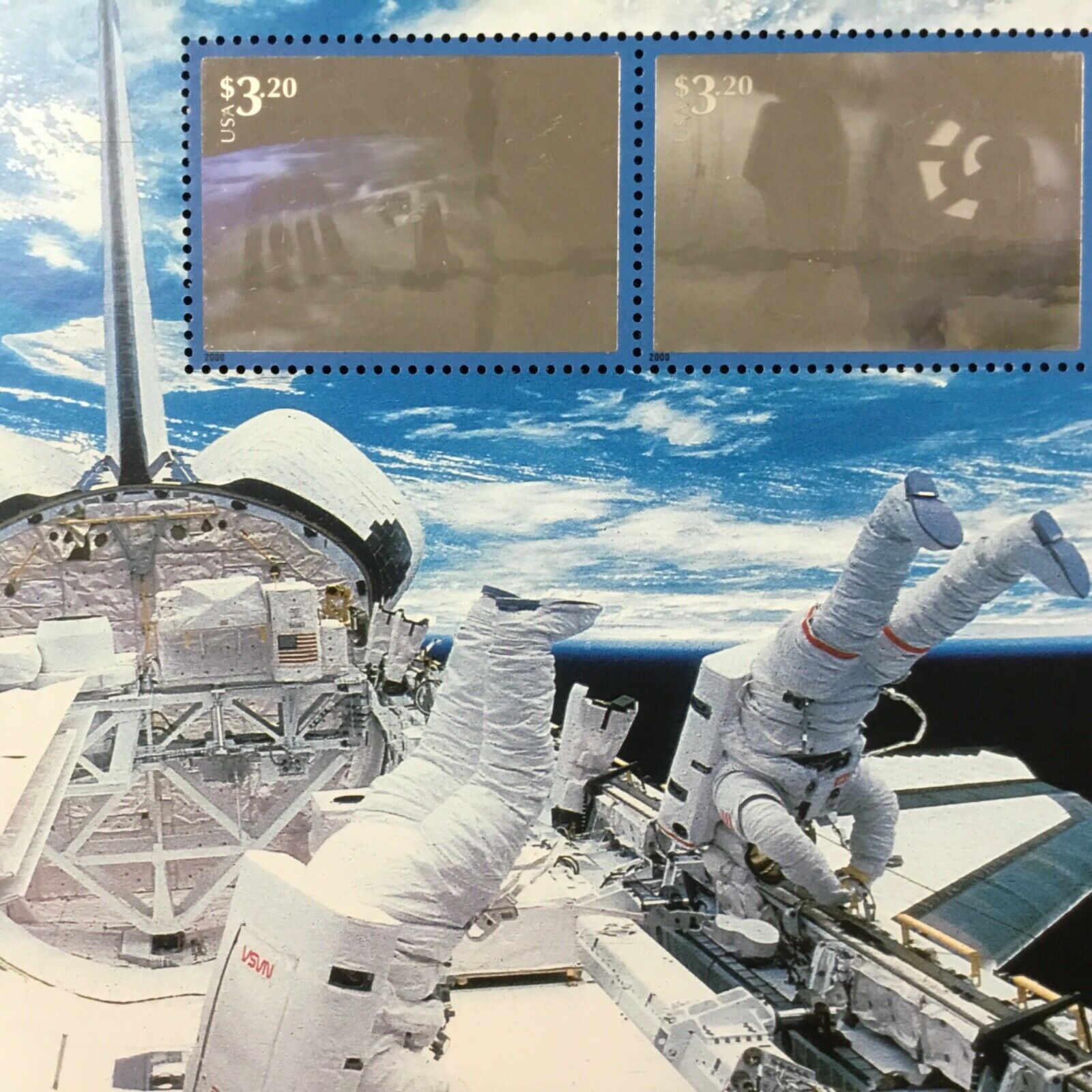 3411 Escaping the Gravity of Earth Hologram Sheet of 2 FV $6.40 2000 ...