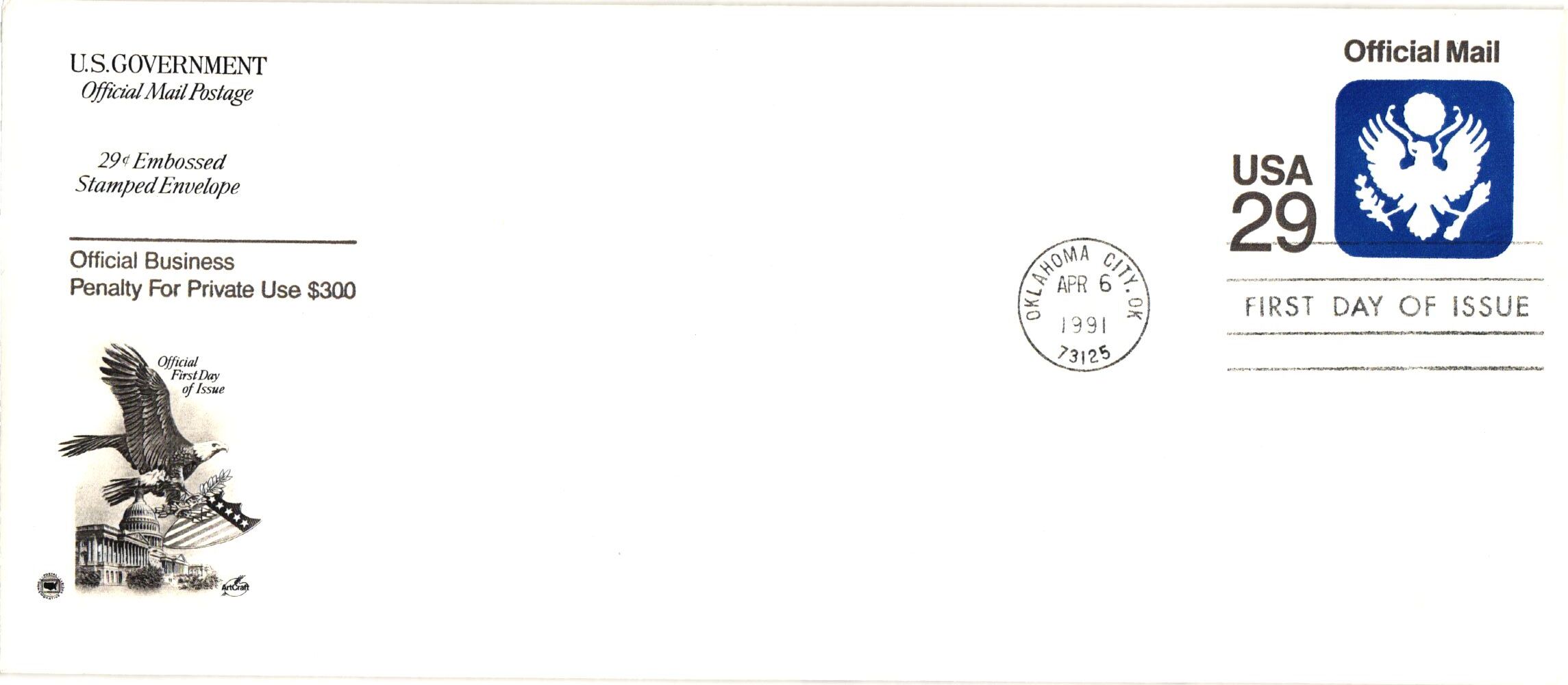 +ACM-UO84 Official Mail Stamped Envelope +IBM- Artcraft Cachet | United ...