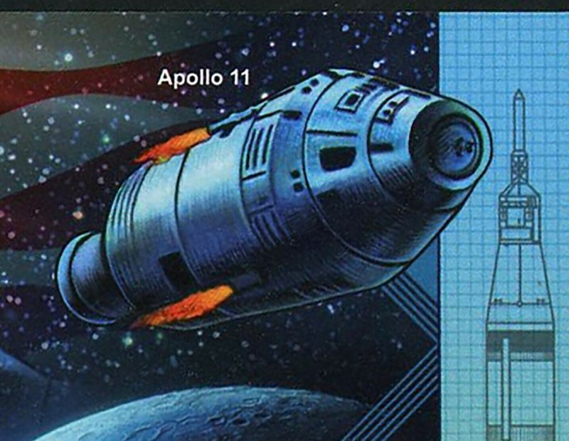 Wernher von Braun Stamp John F. Kennedy Apollo 11 S/S MNH #5943 / Bl.657 | Worldwide - Other ...