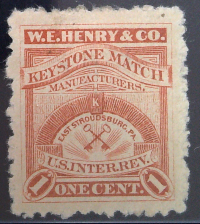 Scott #RO108d - 1c Red - Wmk 191R - W. E. Henry & Co. | United States ...