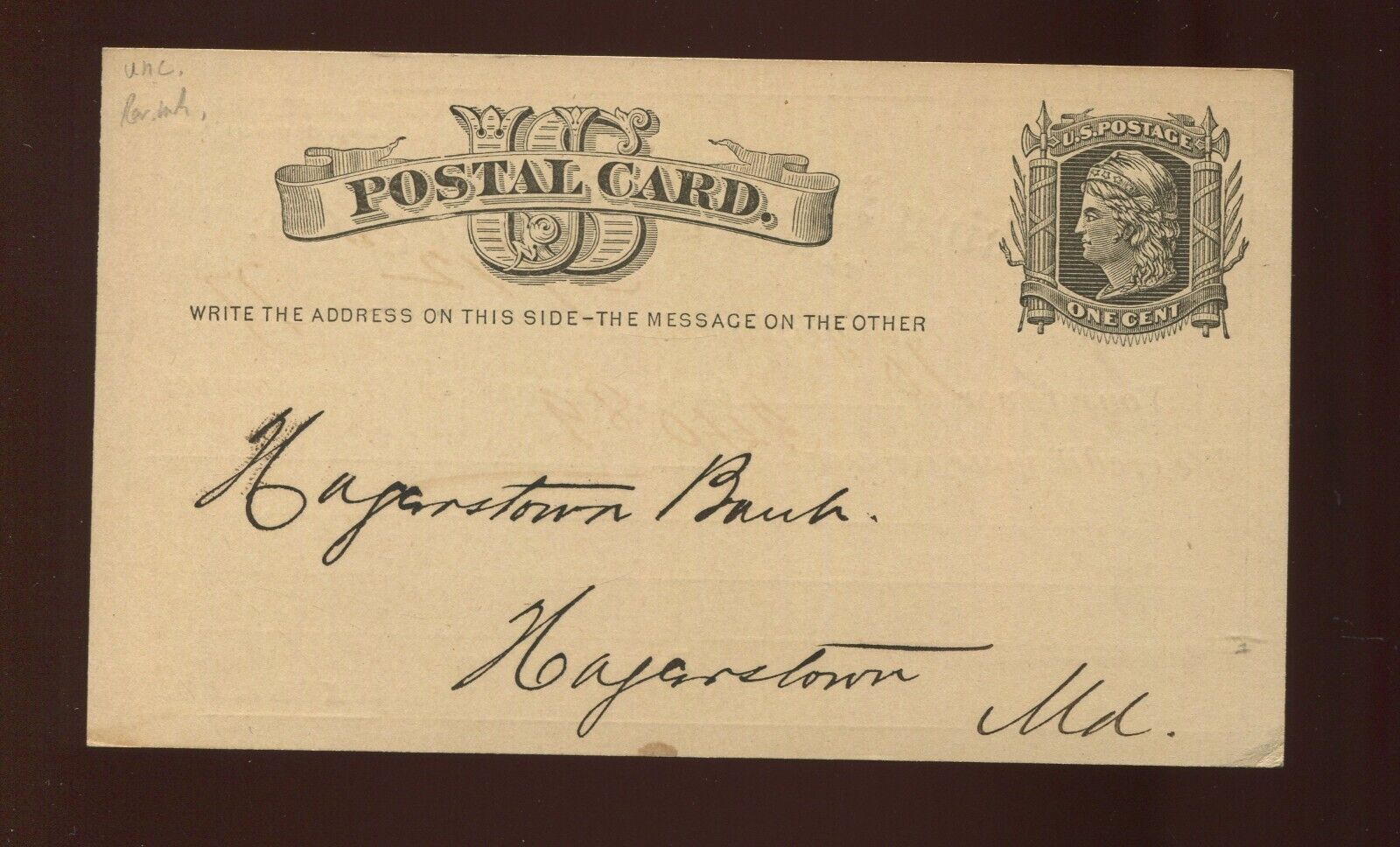 UX4 (UPSS S3b) Used Postal Card with Reversed Watermark LV2164 | United ...