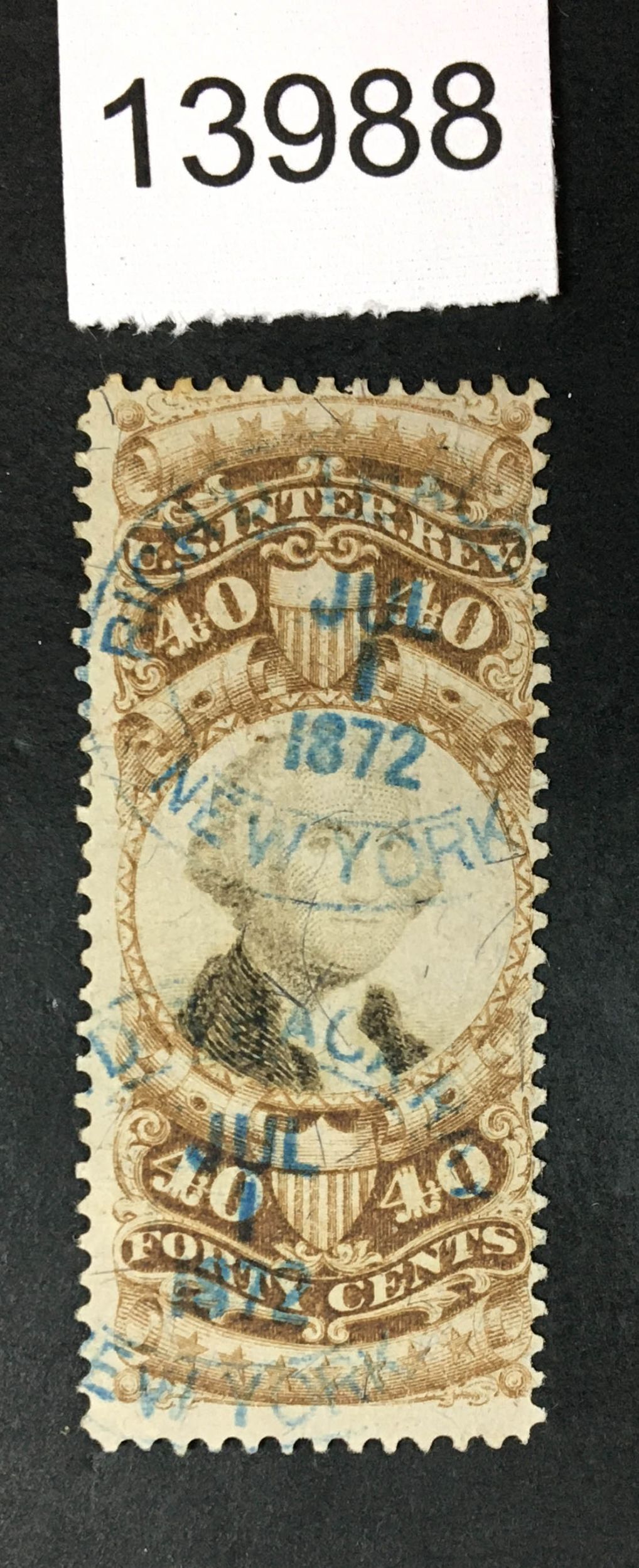 US Stamps # R141 H/S Used $110 LOT #13988 | United States, Revenues ...