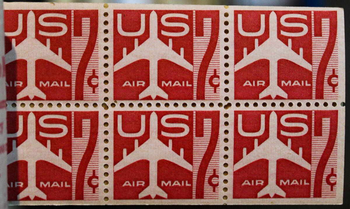 US Stamps # C60a Unexploded Booklet | United States, Air Mail Stamp ...