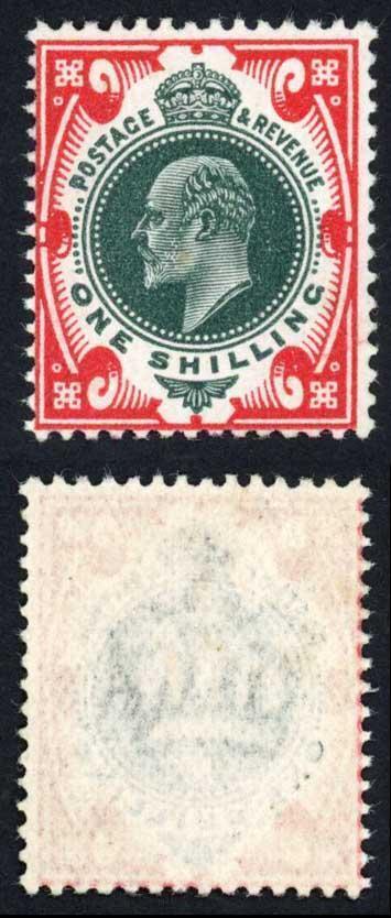 SG313 1/- Deep Green and Scarlet Somerset House U/M | Great Britain ...
