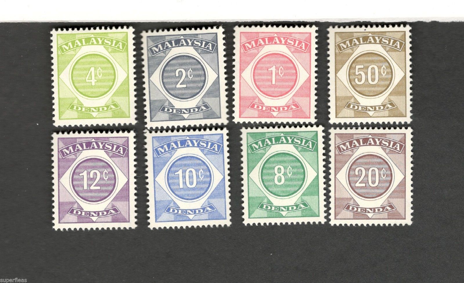 1966 Malaysia SCOTT #J1-5 MH stamps | Asia - Malaysia, Postage Due ...