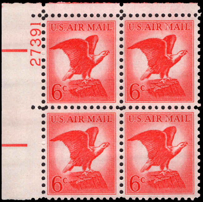 US #C67 6¢ Eagle MNH UL Plate Block #27391 Durland $2.00 | United ...