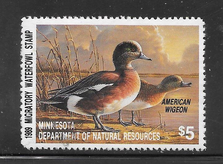 # MN13 Used Minnesota 1989 STATE DUCK STAMP | United States, Duck ...