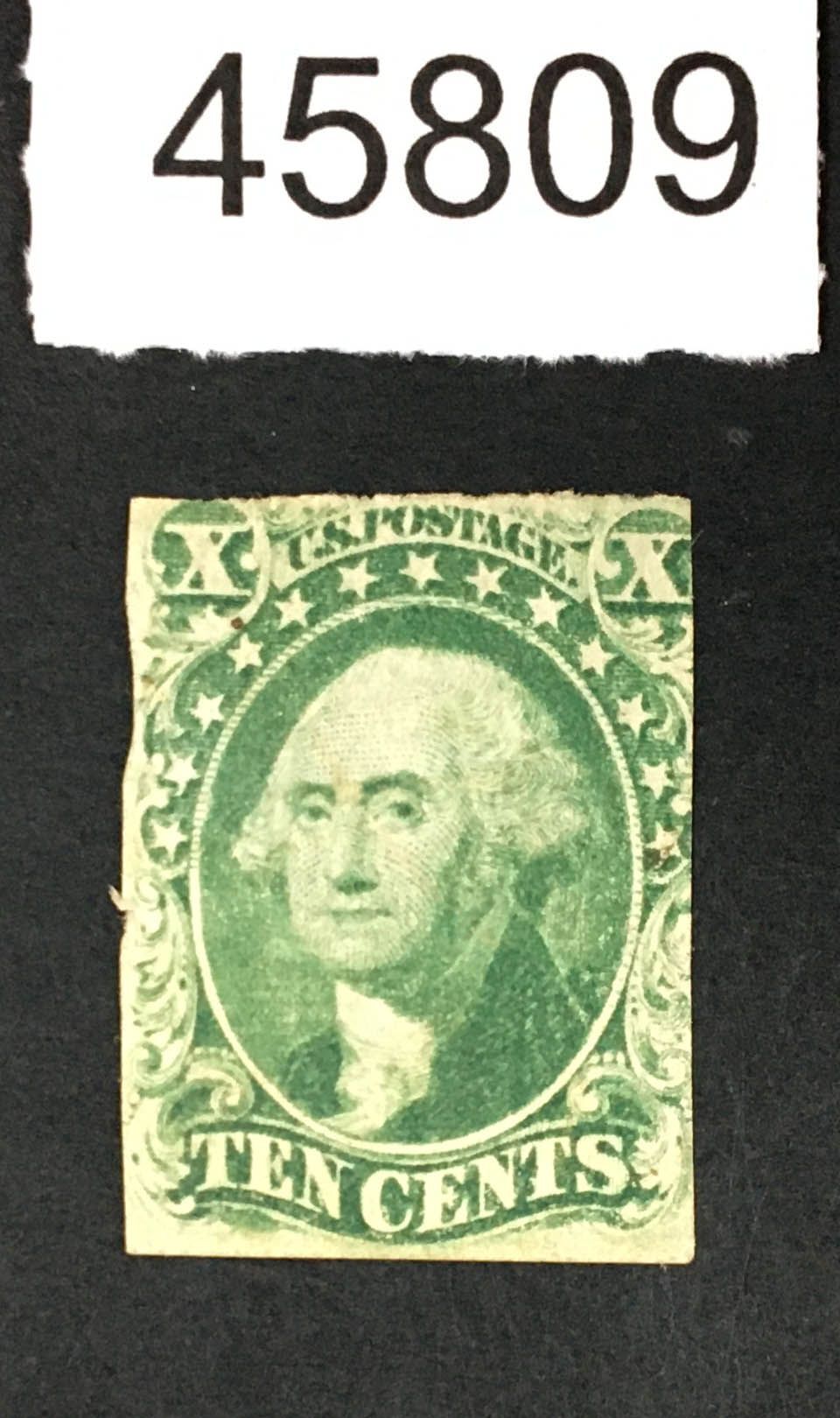 US Stamps # 15 Imperf Unused NO GUM LOT #45809 | United States, General ...