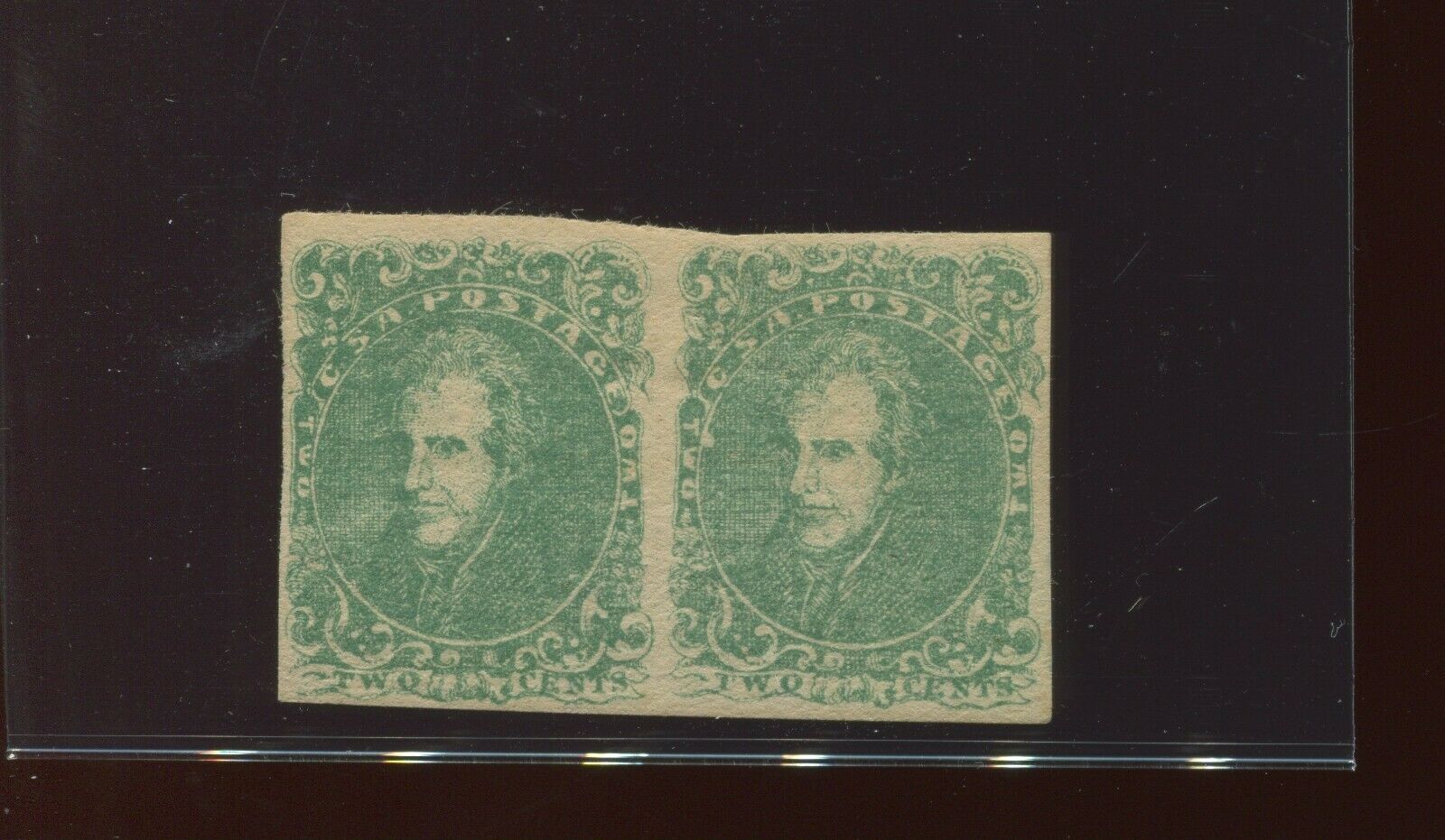Confederate States Scott 3 Jackson Mint Pair of 2 Stamps (Stock CSA 3 M ...