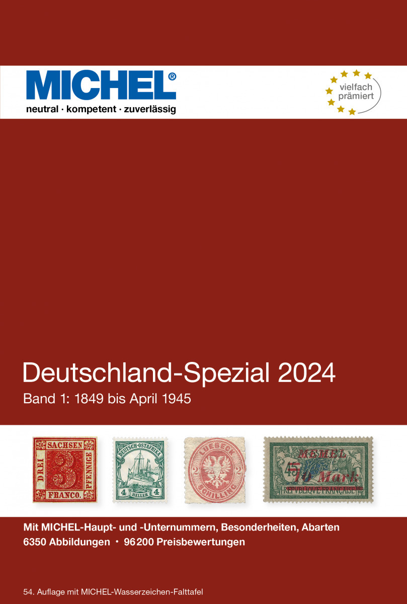 MICHEL Stamp Catalogue Germany Deutschland-Spezial 2024 - Band 1 - New ...