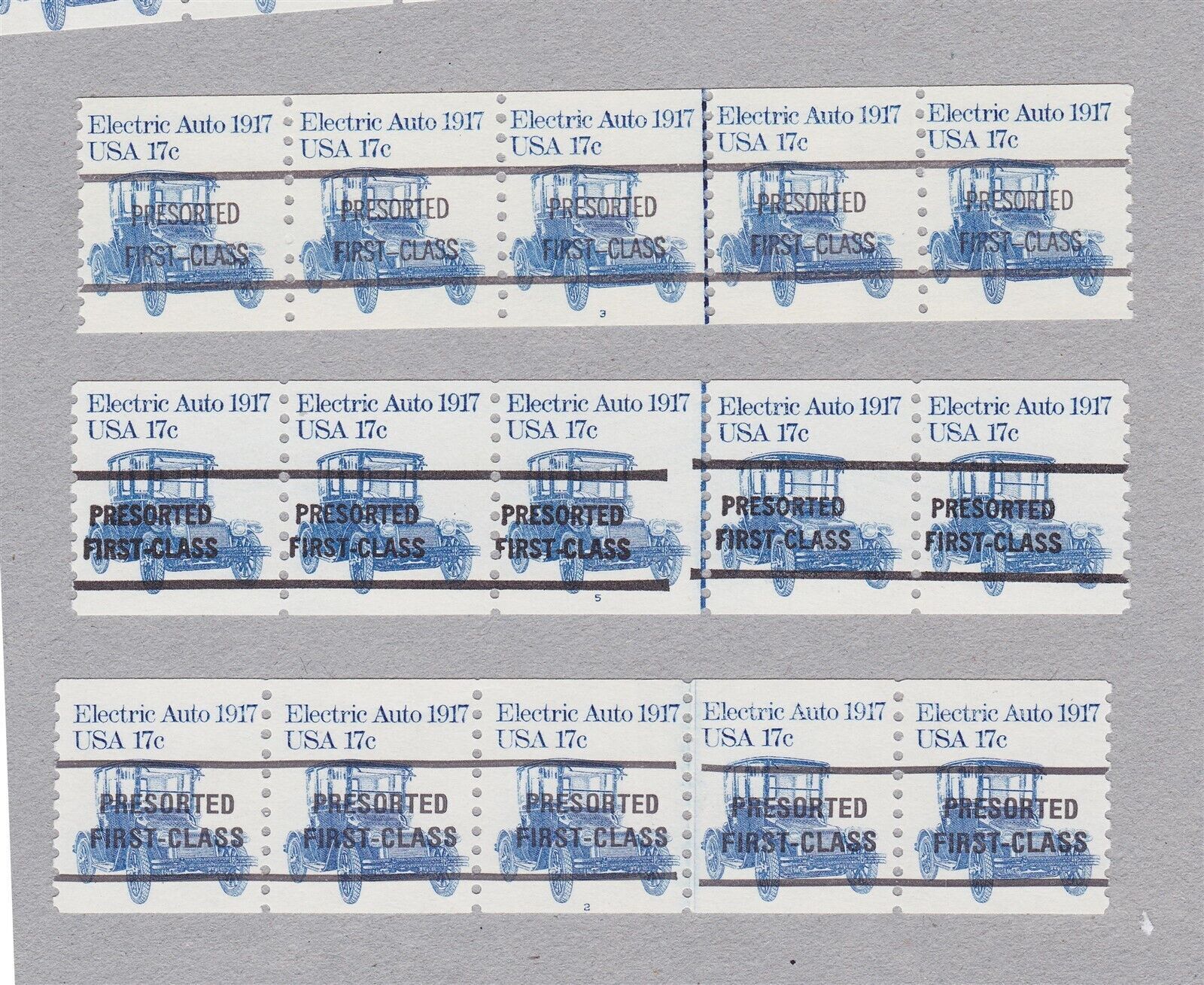 PNC5 17c Auto US #1906a MNH F-VF Overprint Type A, Type B, Type C Lot ...