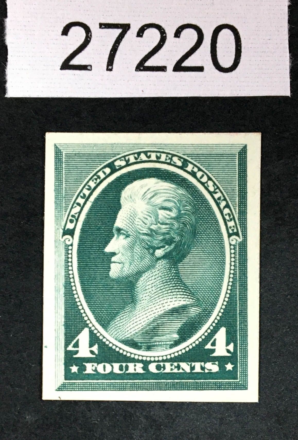 US Stamps # 211p4 Proof on Card $25 LOT #27220 | United States, Back of ...