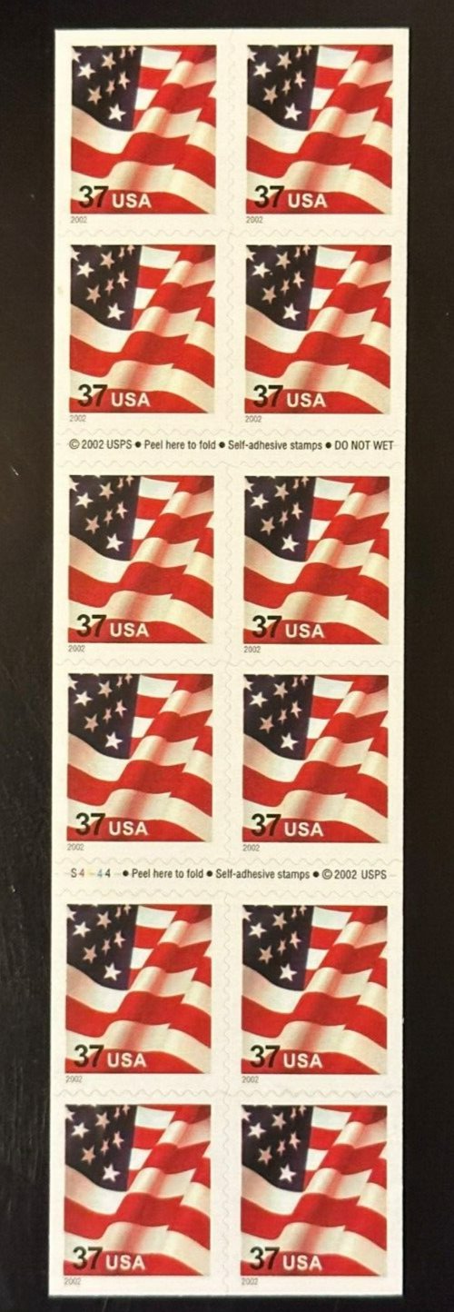 Scott#: 3636c - Flag Mint Pane of 20 ( Face Value - $7.40 ) | United ...