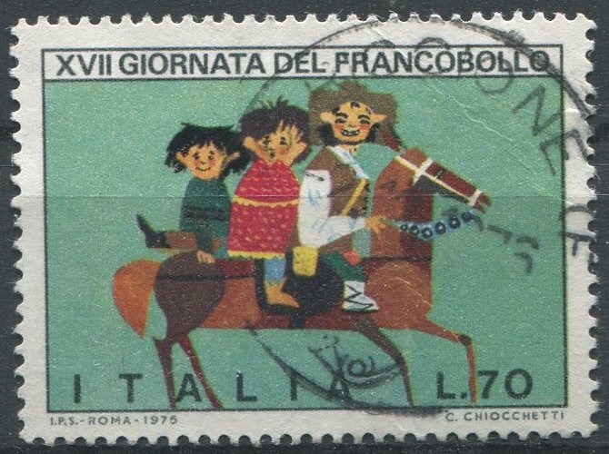 Italy Sc#1213 Used, 70L multi, 17th Stamp Day (1975) | Europe - Italy ...