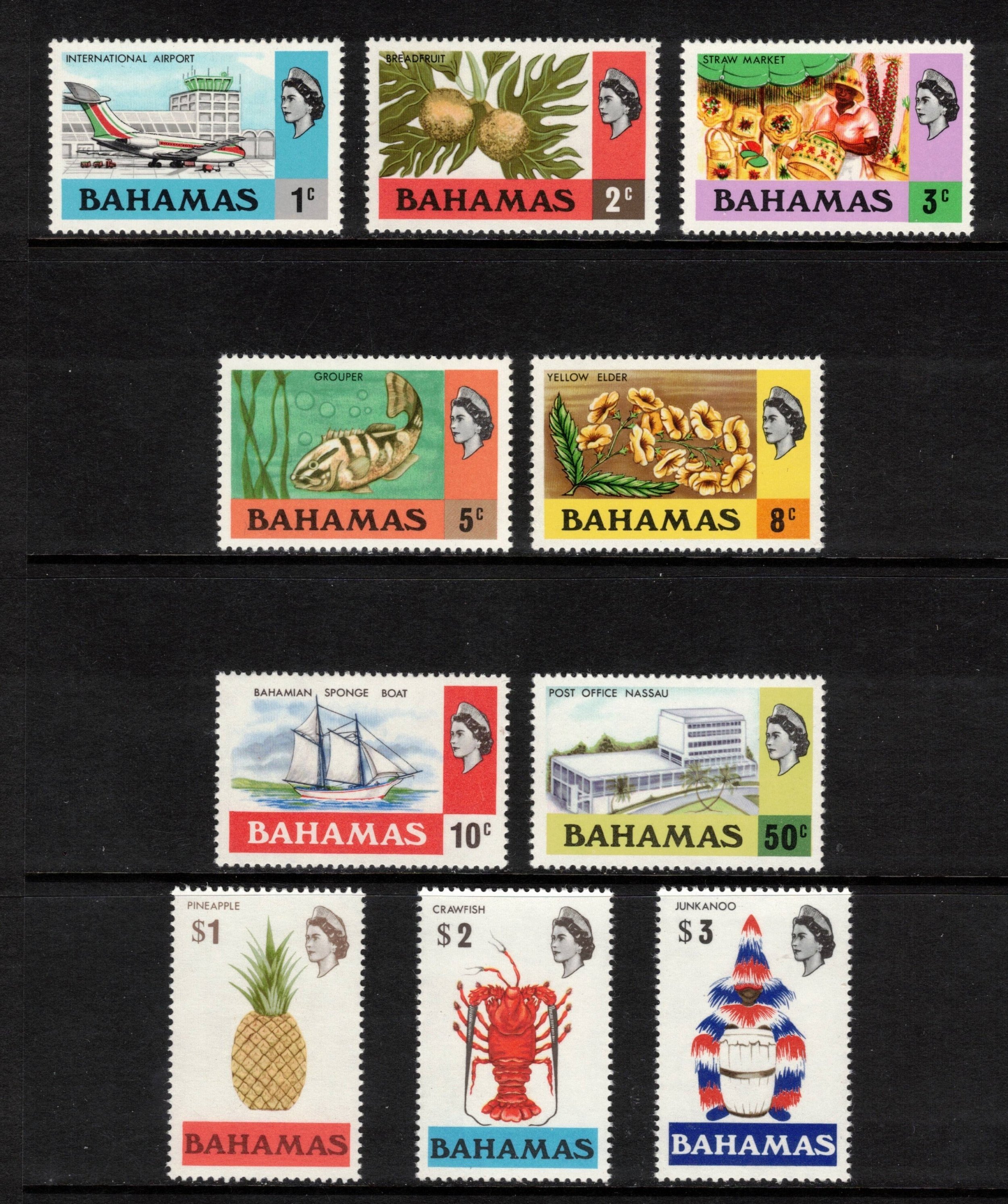 BAHAMAS 1976 1c-$3 Definitives; Scott 313a-330b; MNH | Caribbean ...