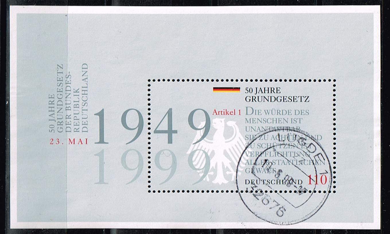 50 years of German Constitutional Law, Sc.#2041 used, Germany 1999 ...
