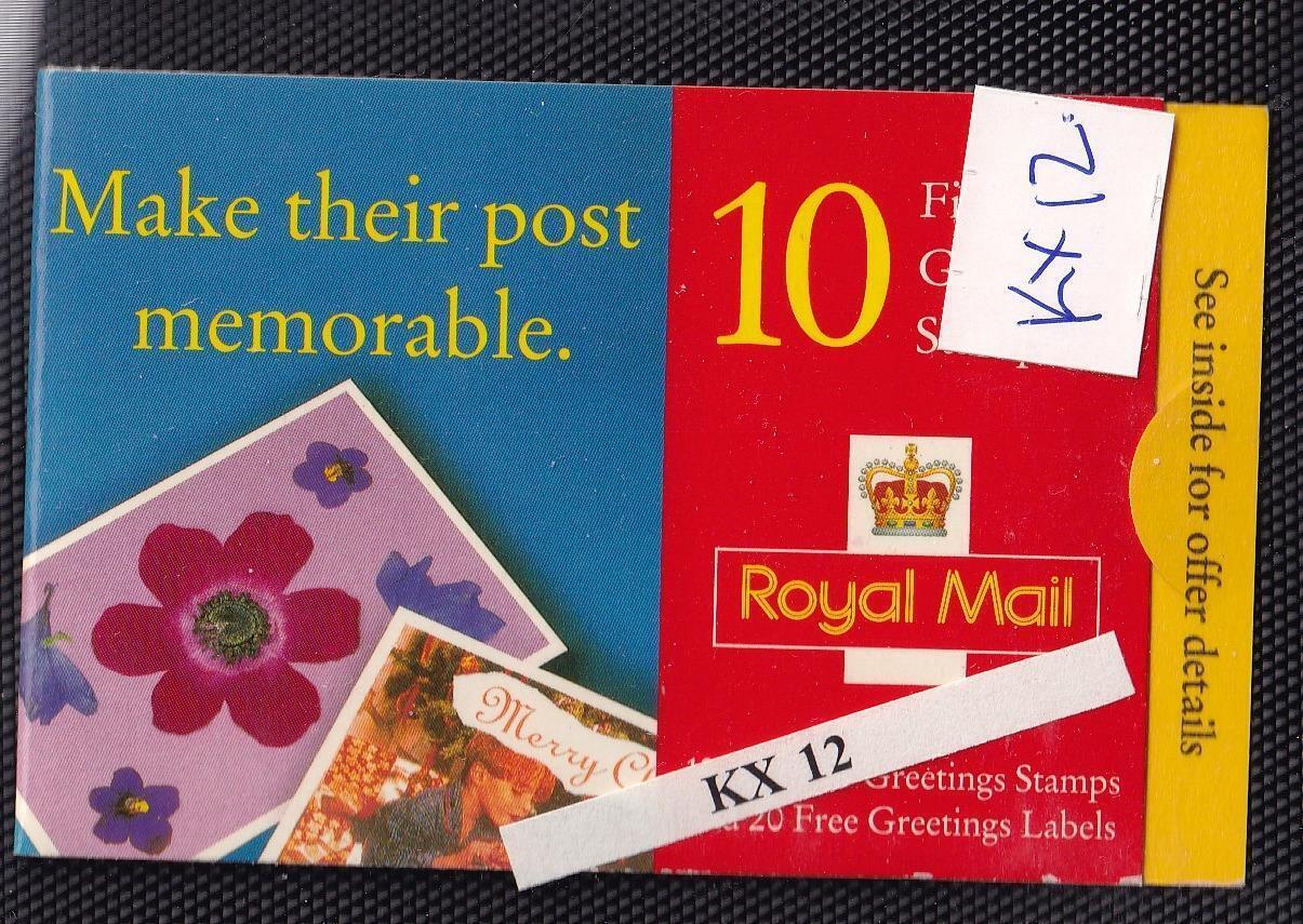 GB KX12 1998 Greetings Barcode Booklet - complete Post Office Fresh ...