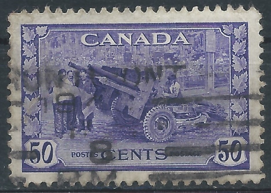 Canada 1942 - 50c War Effort (Munitions factory) - SG387 used | Canada ...
