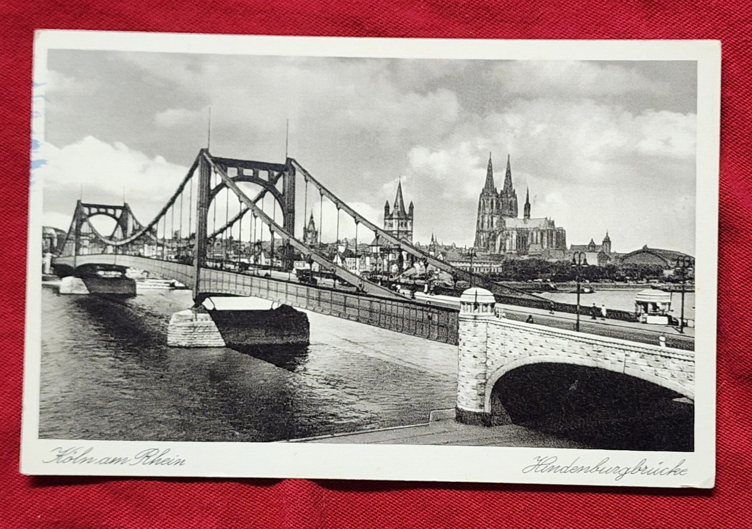 WW2 WWII Nazi German Third Reich postcard KOLN am Rhein Hindenburg ...