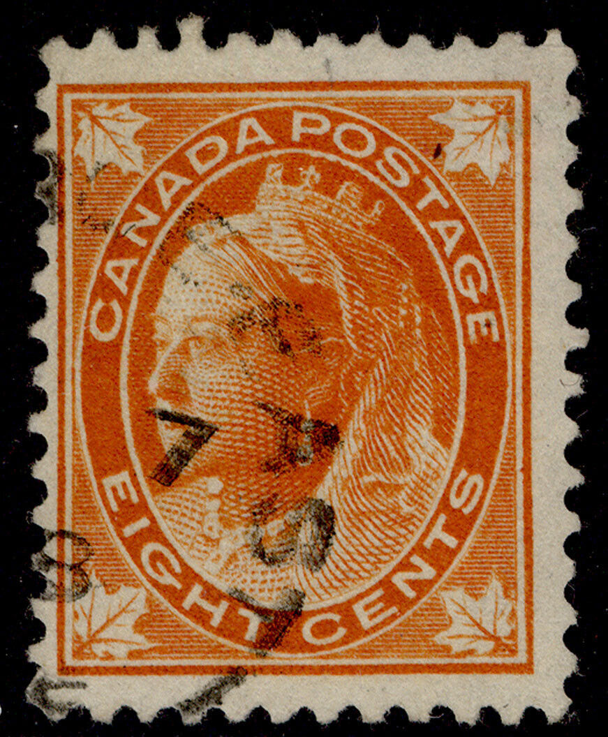 CANADA QV SG148, 8c orange, FINE USED. Cat £12. | Canada, Stamp / HipStamp
