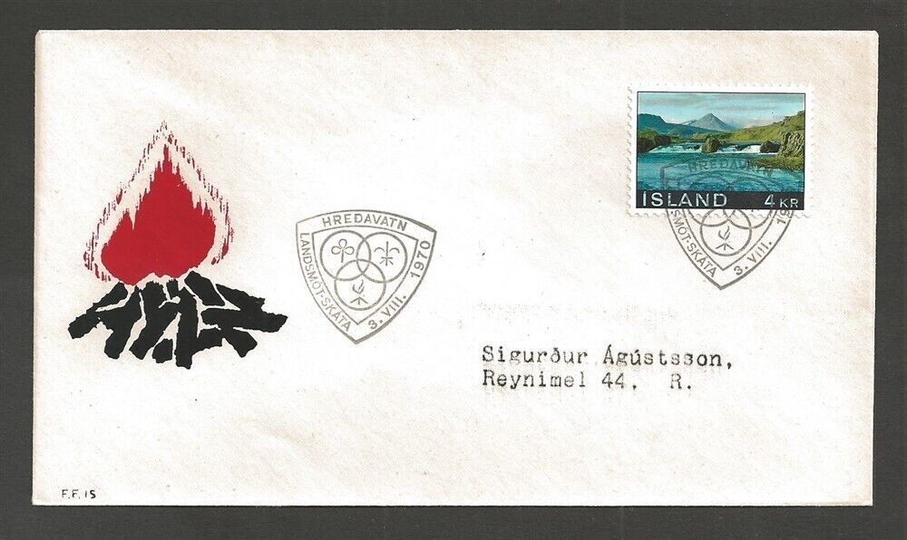 1970 Iceland Scouts Landsmot Skata Hredavatn cancel | Europe - Iceland ...