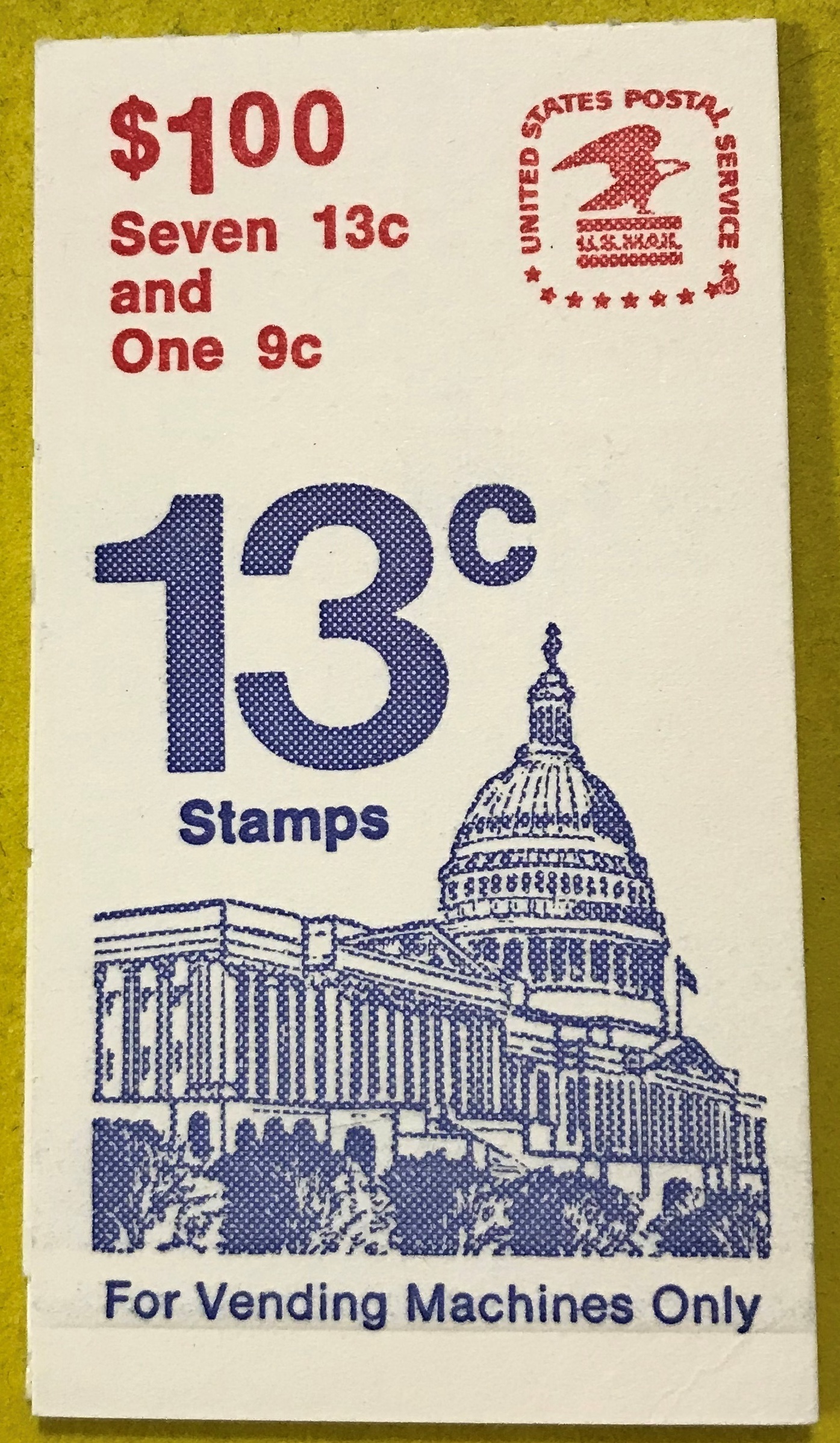 US SCOTT BK132 Booklet - 8 Stamps, w/Pane #1623Bc Perf 10 x 9¾ 2 or 3 ...