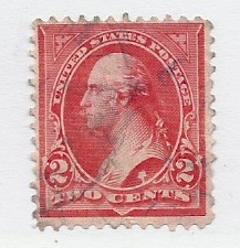 US# 252 2c Washington,carmine type III, Used CV. $14.00 | United States ...