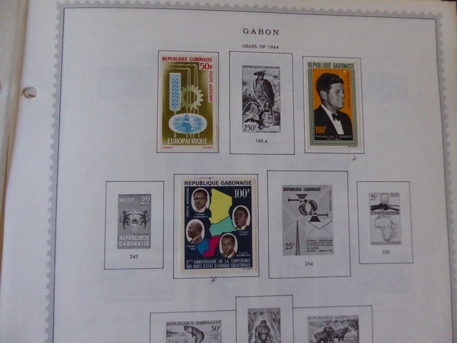 Gabon 1904-1966 Stamp Collection on Scott Specialty Stamp Album Pages ...