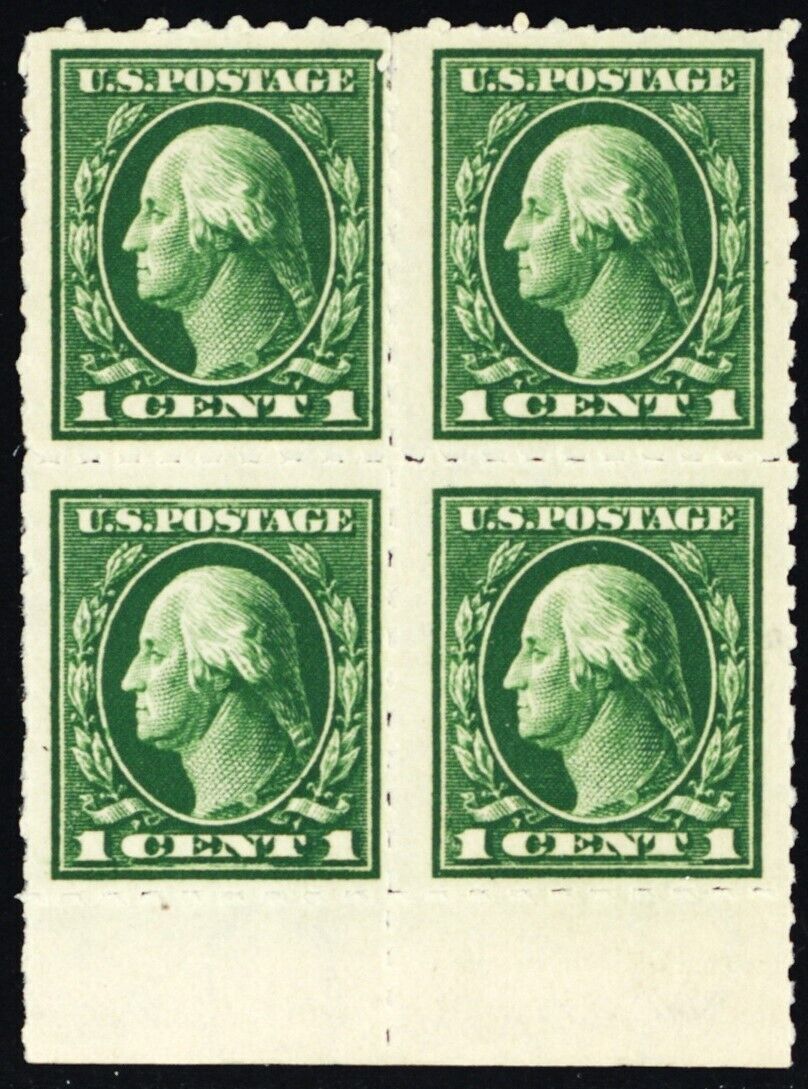 408 Var, Mint NH Kansas City Roulette Block - RARE --- Stuart Katz ...