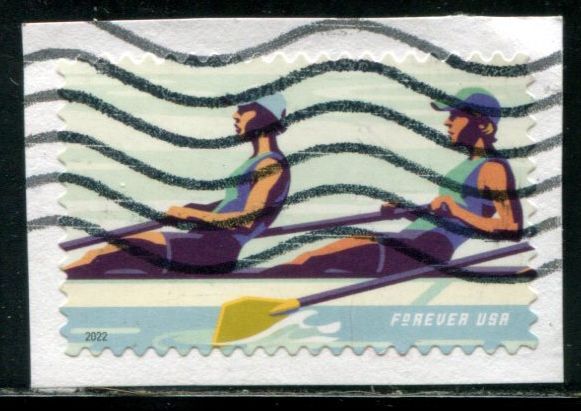 5696 US (58c) Women's Rowing SA, used on paper | United States, General ...