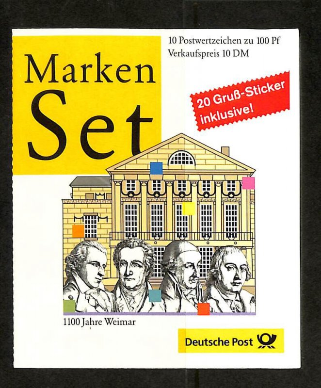 Germany, Postage Stamp, #2024a Booklet Mint NH, 1999 Weimar | Europe ...