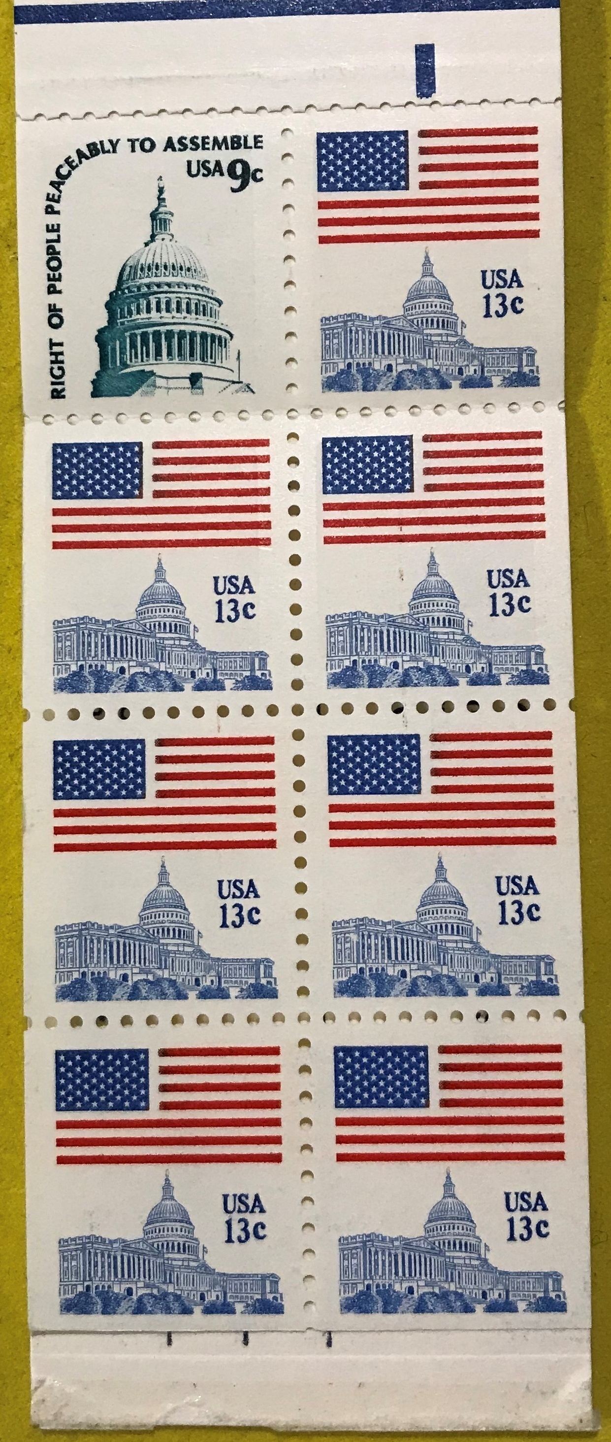 US SCOTT BK132 Booklet - 8 Stamps, w/Pane #1623Bc Perf 10 x 9¾ 2 or 3 ...