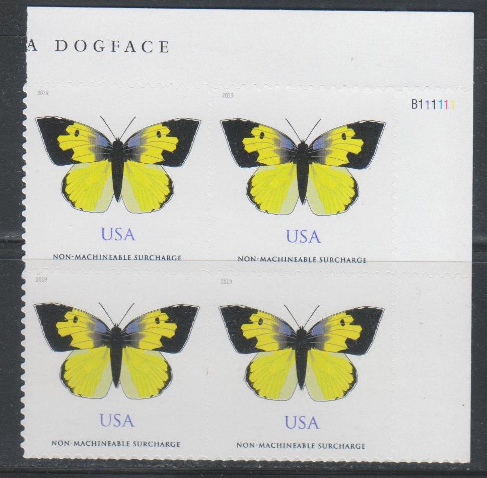 United States, 70c California Dogface Butterfly (SC# 5346) MNH PLT ...