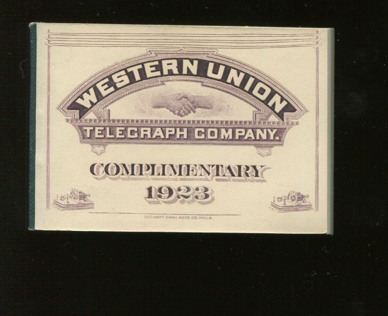 16T63-16T64 Western Union Telegraph Co. Complete Booklet of 28 Panes ...