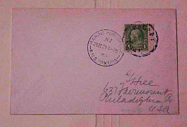 US Used in New Zealand Packet Boat #1619D Rare RMS Makura 1929 | United ...