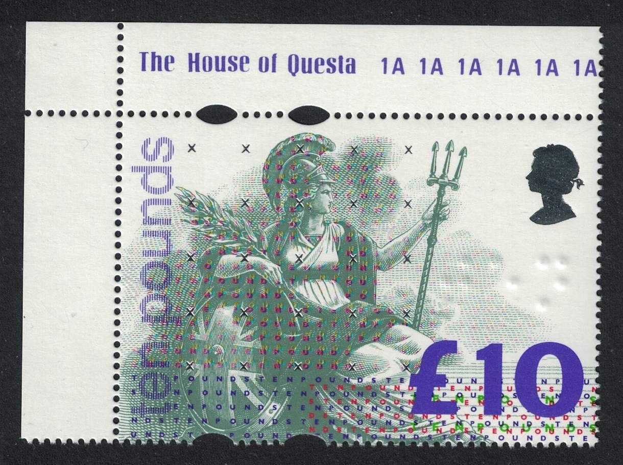Great Britain Britannia £10 Corner 1993 MNH SG#1658 | Great Britain ...