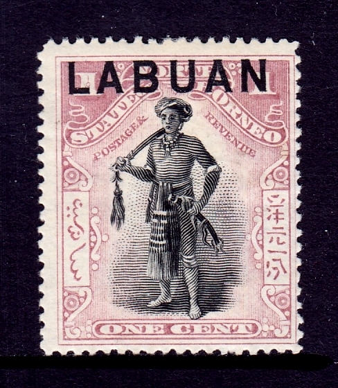 Labuan - Scott #72 - MH - Patch of paper adhesion/rev. - SCV $7.25 ...