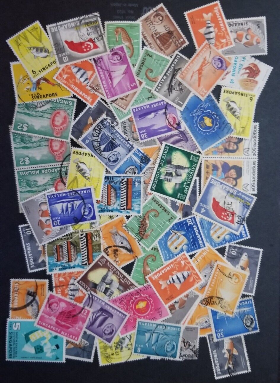 SINGAPORE Used Stamp Lot Collection T1382 | Asia - Singapore, Stamp ...