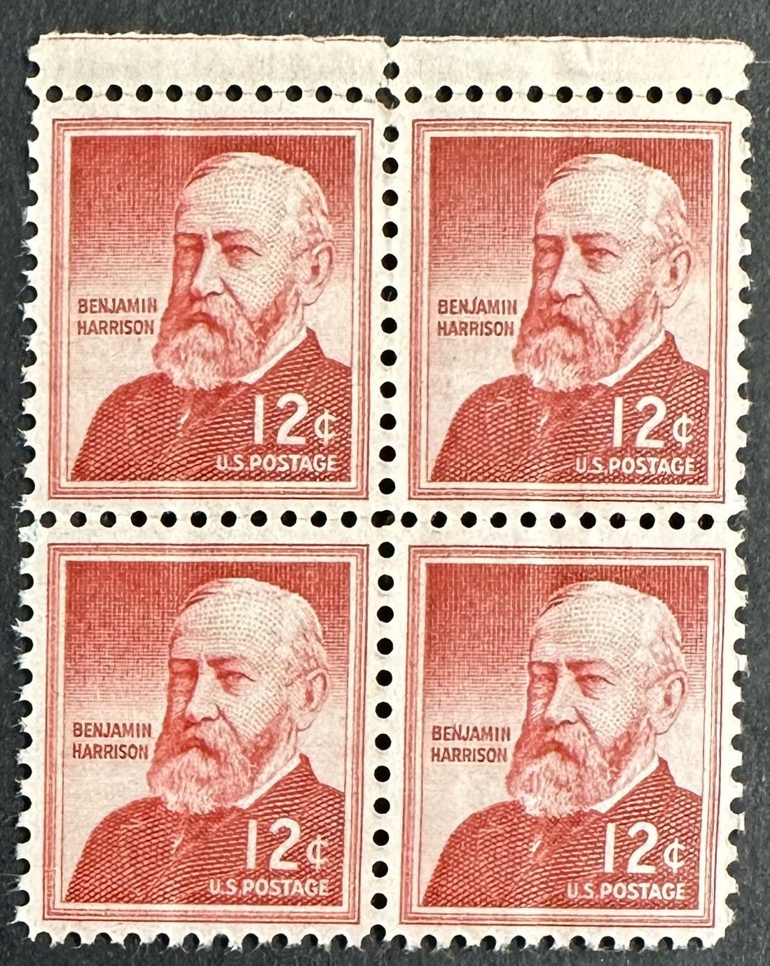US #1045 MNH Block of 4: 12c Harrison VF 1959 [BB411] | United States ...