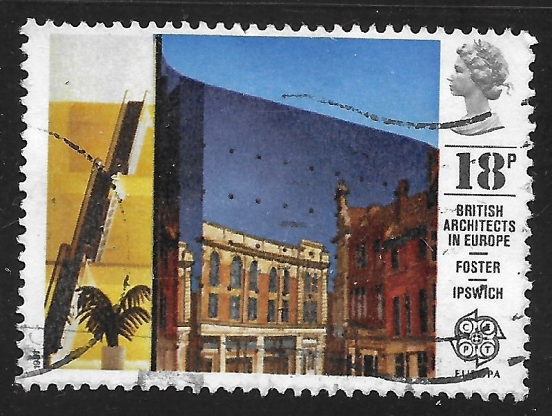 Great Britain #1176 18p Europa - Modern Architect - Ure-Willis Faber ...