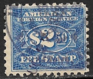 USA 1925-52 $2.50 Consular Service Fee Perf. 10 Revenue Sc RK29 Used ...