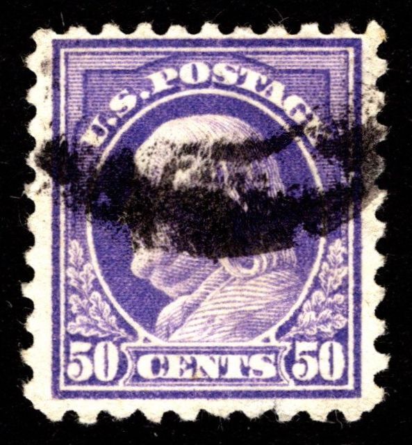 1915, US 50c, Franklin, Used, Sc 440 | United States, General Issue ...