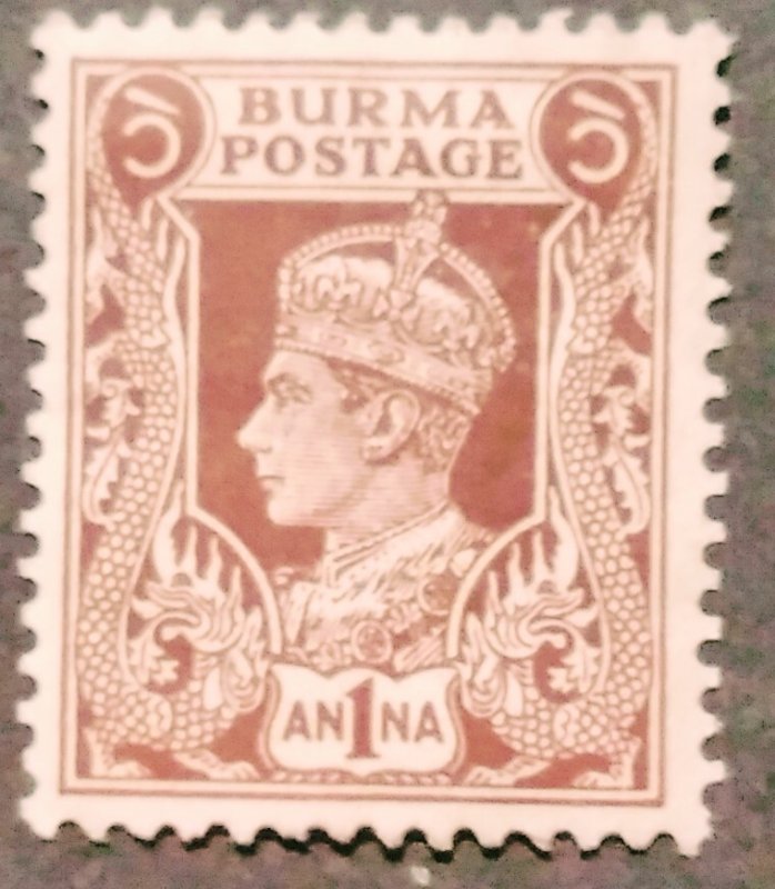 Burma Postage - King George VI - 1938 | Asia - Myanmar, Stamp / HipStamp